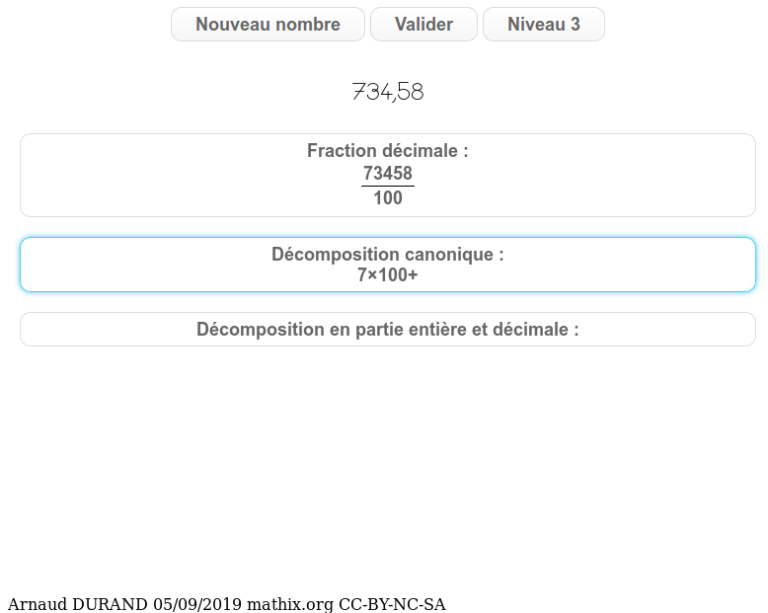 Exerciseur sur la décomposition des nombres entiers et décimaux – Blog ...
